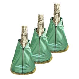 Novatool 3X S&auml;cke f&uuml;r Baumbew&auml;sserung 75 Liter Gr&uuml;n Bew&auml;sserungsbeutel aus robustem PVC Baums&auml;cke Bew&auml;sserung Baumbew&auml;sserung S&auml;cke Wasserbeutel Baum