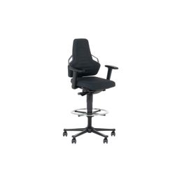 Carmen BIMOS NEXXIT 3 9031 Ergonomischer Industriestuhl mit 4D-Armlehnen &ndash; Schwarz