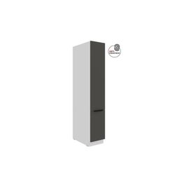 K&uuml;chen-Preisbombe K&uuml;chen Apothekerschrank 30 cm ARIA Graphite Anti Fingerprint K&uuml;chenzeile K&uuml;chenblock