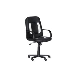 Carmen 6516 Gaming-Stuhl mit Kunstleder &ndash; Schwarz/Wei&szlig;