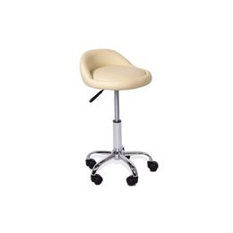 Carmen 3067 Rollhocker &ndash; Creme