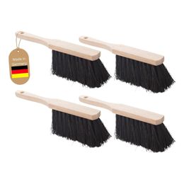 4er Set Handfeger Klein ARENGABORSTEN Handbesen Auto Kehrwisch Industriehandfeger Auto Schneebesen Holz Hand Brush Handfeger Grob Handfeger Camping Besen Vorzeltteppich Wohnwagen Drau&szlig;en