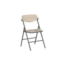 6er-Set Carmen KOPING Klappstuhl &ndash; Eiche Grau
