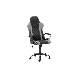 Carmen 6310 Gaming-Stuhl mit Kunstleder &ndash; Schwarz/Grau