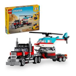 LEGO&reg; Tieflader mit Hubschrauber