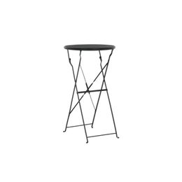Carmen URAMI Klappbarer Stehtisch &Oslash; 60 cm &ndash; Schwarz
