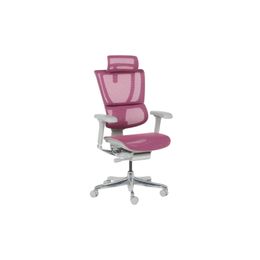Ergohuman IOO ELITE 2 Ergonomischer B&uuml;rostuhl &ndash; Grau/Rosa