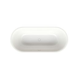 Bette BetteLux Oval Badewanne 3466-440PLUS Glasur, snow, 180x80x45cm