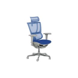 Ergohuman IOO ULTRA Ergonomischer B&uuml;rostuhl &ndash; Grau/Blau