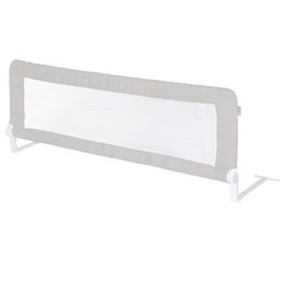 Roba Bettschutzgitter Klipp-Klapp ca. 100 cm, Rausfallschutz klappbar f&uuml;r Babys & Kinder, ca. 50 cm hoch, grau