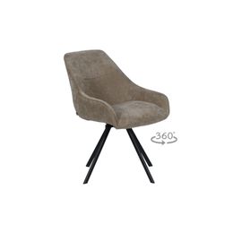 2er-Set Carmen MARSALA Esszimmerstuhl &ndash; Braun