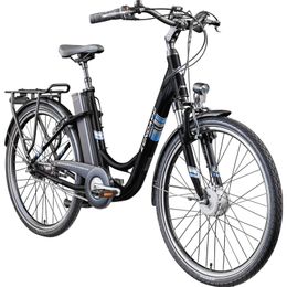 Z&uuml;ndapp Z&uuml;ndapp Green 3.7 E Bike Damen 26 Zoll Pedelec 7 Gang Elektrofahrrad ab 140 cm Damenfahrrad retro Hollandrad mit Nabenschaltung