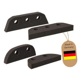 2X Schaumstoffbesen Ersatzschwamm f&uuml;r Handfeger und 2X Besenkopf Friseurbesen Schwarz Noppenbesen Hundehaarentferner Besen f&uuml;r Drinnen Teppichbesen Bodenabzieher Haushaltsbesen Wunderbesen