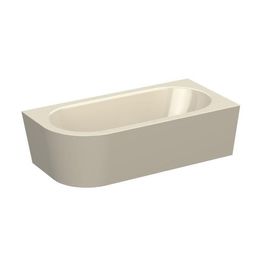 Bette BetteStarlet V Silhouette Badewanne 6720-001CELVK pergamon, 195x95x42cm, mit Sch&uuml;rze