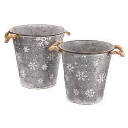 buttinette Zink-&Uuml;bert&ouml;pfe, 26 cm und 29 cm, 2 St&uuml;ck