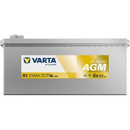 Varta Starterbatterie PROMOTIVE AGM 12 V, 210 Ah, 1200 A 710901120K182 f&uuml;r DAF Volvo Mercedes MAN Iveco