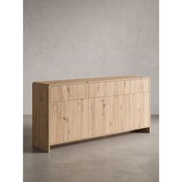 Sideboard MDF Eichenoptik 155,2x40x76 cm - CALELLA KADIMA DESIGN