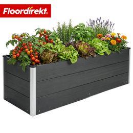 Floordirekt WPC-Hochbeet Paros Anthrazit Wetterbest&auml;ndig & langlebig