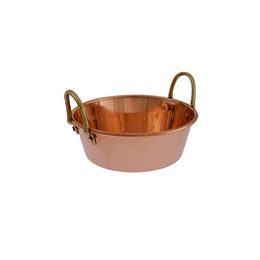 ich-zapfe Topf, Marmeladentopf - Kupfer und Messing, Diameter:16 cm
