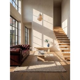 Teppich Kurzflor Creme 120 x 170 cm - GLAVEN KADIMA DESIGN