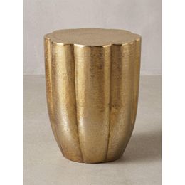 Beistelltisch Aluminium Gold &Oslash; 41x50 cm - BLANES KADIMA DESIGN