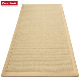 Floordirekt Sisal-Teppich Mumbai Naturfaser-Teppich mit Baumwollbord&uuml;re