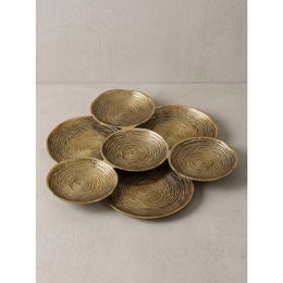 Dekoschale Aluminium Gold &Oslash; 44x4 cm - CARMONA KADIMA DESIGN