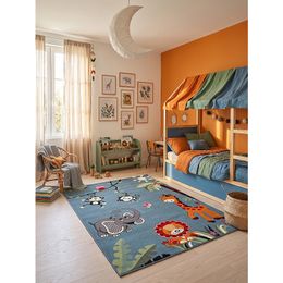 Kinderteppich Pflegeleicht Blau 120x170 cm - CASOLA KADIMA DESIGN