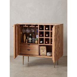 Hausbar Akazie Massivholz 90x45x78 cm - MERTOLA KADIMA DESIGN