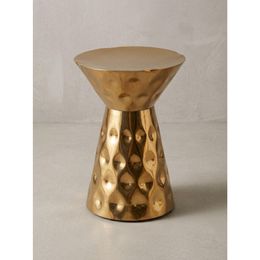 Beistelltisch Aluminium Gold &Oslash; 36x51 cm - MAYENNE KADIMA DESIGN
