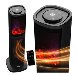 TroniTechnik&reg; Turmheizer mit Keramikelement,Heizger&auml;t mit simulierten Flammeneffekt,2000 W,W&auml;rmestrahler mit PTC Keramik