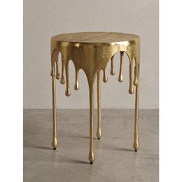 Beistelltisch Aluminium Gold &Oslash; 43x56 cm - GARD KADIMA DESIGN