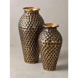 Vasen 2er-Set Aluminium Gold &Oslash; 26x51 cm - MANTOVA KADIMA DESIGN