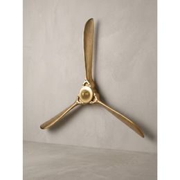 Wandpropeller Aluminium Gold 85x10x85 cm - CREMONA KADIMA DESIGN