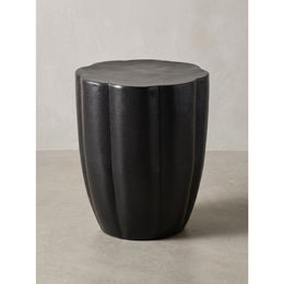 Beistelltisch Aluminium Schwarz &Oslash; 41x50 cm - BLANES KADIMA DESIGN