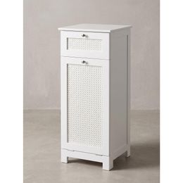 W&auml;scheschrank MDF Wei&szlig; 38x40x90 cm - ADOUR KADIMA DESIGN