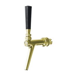 ich-zapfe Kolbenschankhahn BA1000 aus Chromnickelstahl, PVD-Goldfarben