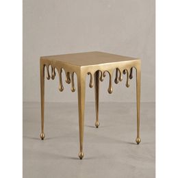 Beistelltisch Aluminium Gold 45,5x45,5x51 cm - GARD KADIMA DESIGN
