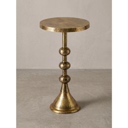 Beistelltisch Aluminium Gold &Oslash; 30x56 cm - ALVOR KADIMA DESIGN