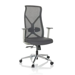 hjh OFFICE Profi B&uuml;rostuhl AZURRO WHITE Stoff / Netzstoff mit Armlehnen