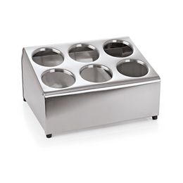 ich-zapfe Besteckbeh&auml;lter, Besteckbeh&auml;lter Gastro f&uuml;r 6 Besteckk&ouml;cher