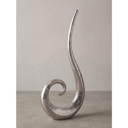 Bodenvase Aluminium Silber 48x10x100 cm - BAVENO KADIMA DESIGN