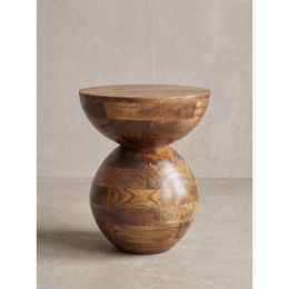 Beistelltisch Mango Massivholz &Oslash; 35x42 cm - TERRACINA KADIMA DESIGN