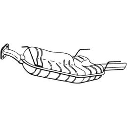 BOSAL Endschalld&auml;mpfer 185-411 f&uuml;r Opel