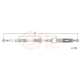 COFLE Seilzug, Schaltgetriebe 12.7285 f&uuml;r Fiat Peugeot