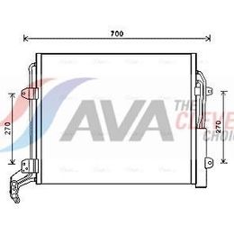 AVA CLEVER CHOICE Kondensator, Klimaanlage VNA5324D f&uuml;r VW
