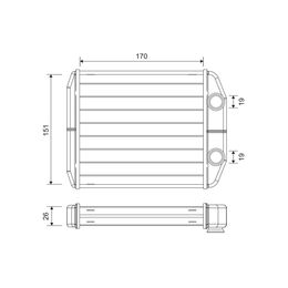 Valeo W&auml;rmetauscher, Innenraumheizung 811582 f&uuml;r DACIA