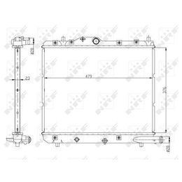 NRF K&uuml;hler, Motork&uuml;hlung EASY FIT 56147 f&uuml;r Opel Suzuki MARUTI