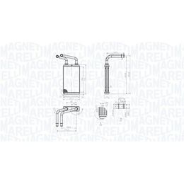 MAGNETI MARELLI W&auml;rmetauscher, Innenraumheizung 350218483000 f&uuml;r Opel RENAULT