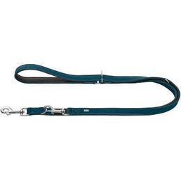 Hunter verstellbare Hundef&uuml;hrleine malta petrol 1,8 cm
